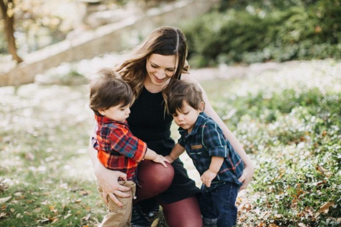 Allison, Emil, and Joaquin - Dallas Family Portraits in Prather Park